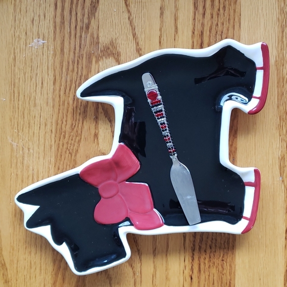 Global Design Connections | Kitchen | Scotty Dog Serving Dish Plate W ...
